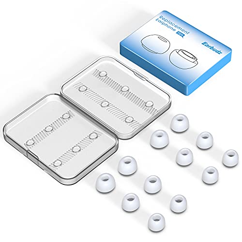 Airpod Pro Tips [6 Pairs] Earbud Replacements for Apple Airpods Pro & Airpods Pro 2 2nd Generation - Small, Medium and Large (White)