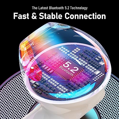 Audiovance NT301 Earbuds, Wireless Headphones Bluetooth Ear Buds for iPhone and Android, Comfort Fit, Premium Sound, Clear Calls, Wireless Charging, Waterproof, 23H Battery Earphones (White)