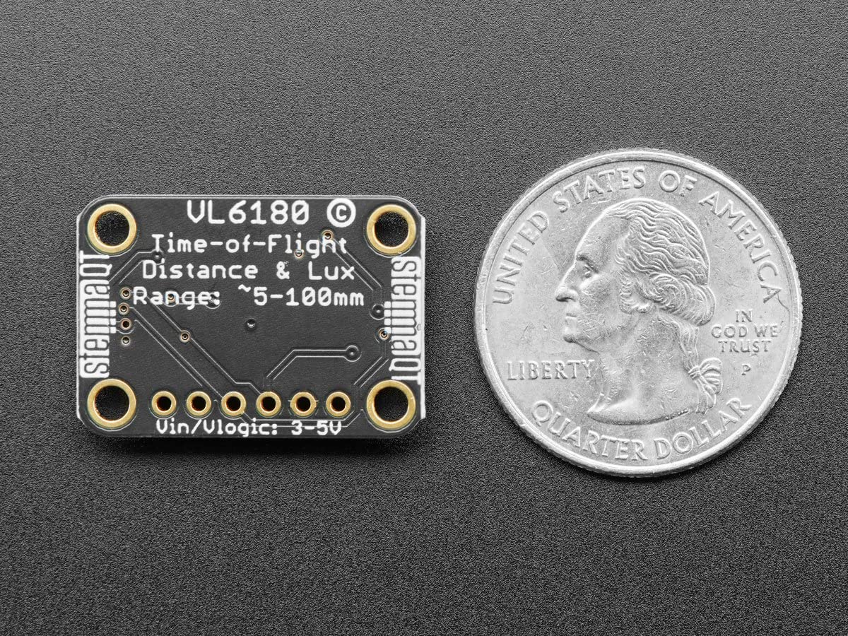 Adafruit (PID 3316 VL6180X Time of Flight Distance Ranging Sensor (VL6180)