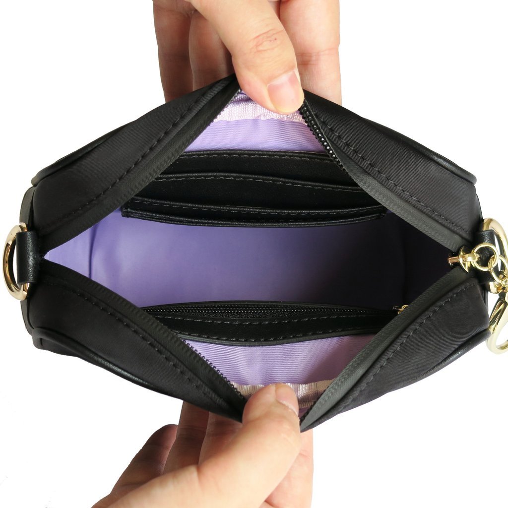 Arden Cove Mini Anti-Theft Waterproof Cross-Body Bag (18" Drop Length, Black)