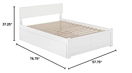 Atlantic Furniture AR8132052 Orlando Platform, Full, White
