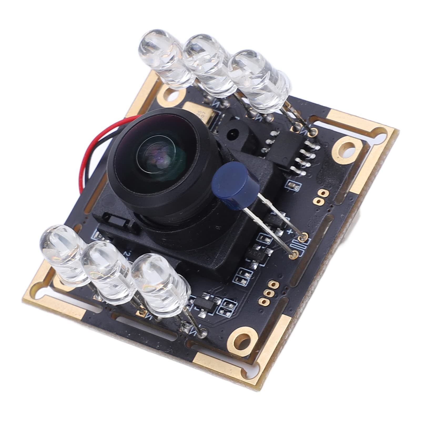2MP USB Camera Module, 30FPS MJPEG OTG Connection IR Cut Autofocus Camera Module Drive with 2 Digital Microphones for Industrial Computers