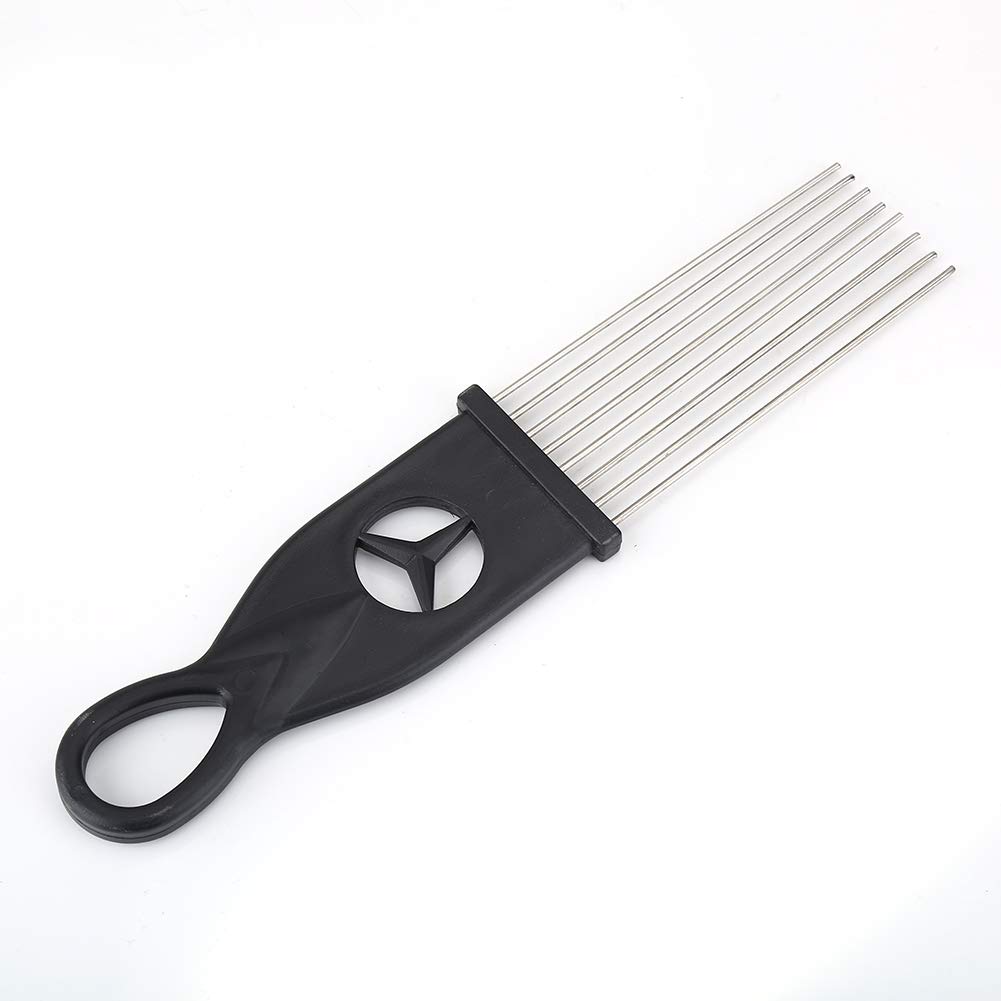 Alomejor Professional Guiro, 5 x 12.8'' Stainless Steel Guiro Shaker with Scraper Percussion Instrument