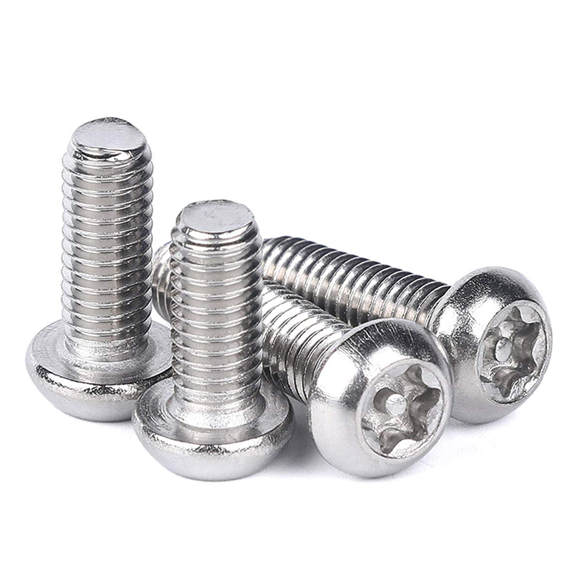 M6x16mm Stainless Steel Button Head Torx Security Anti Theft Screws(20Pcs)