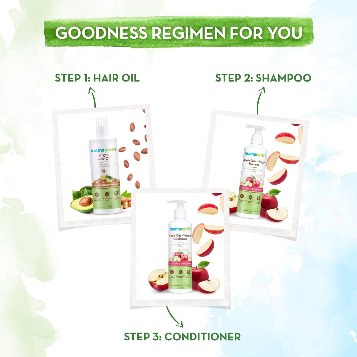 MAMAEARTH Apple Cider Vinegar Conditioner with Organic Apple Cider Vinegar & Biotin for Long & Shiny Hair β 250ml