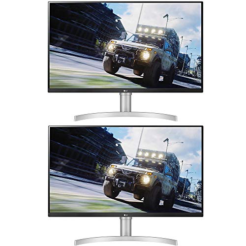 LG 32UN550-W 32 inch UHD 3840x2160 VA HDR10 AMD FreeSync Monitor 2 Pack