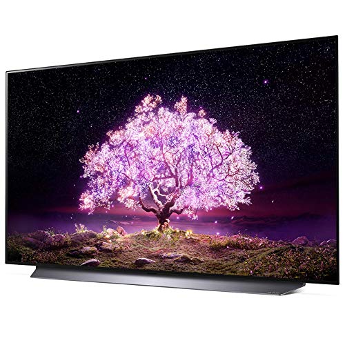 LG OLED55C1PUB 55 Inch 4K Smart OLED TV with AI ThinQ Bundle with Deco Home 60W 2.0 Channel Soundbar, 37-70 inch TV Wall Mount Bracket Bundle and 6-Outlet Surge Adapter