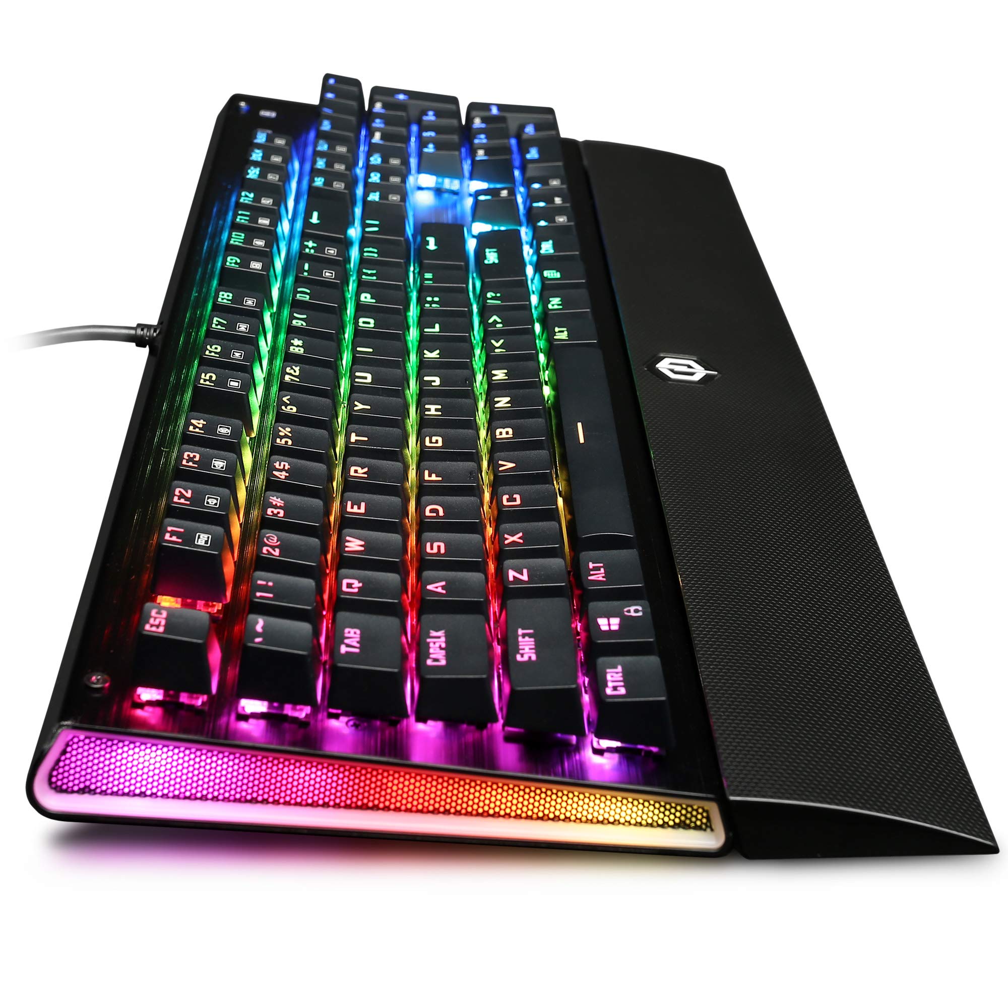 CyberpowerPC Skorpion K2 CPSK305 RGB Mechanical Gaming Keyboard with Kontact ™ Brown (Tactlile) Mechanical Switches,Black