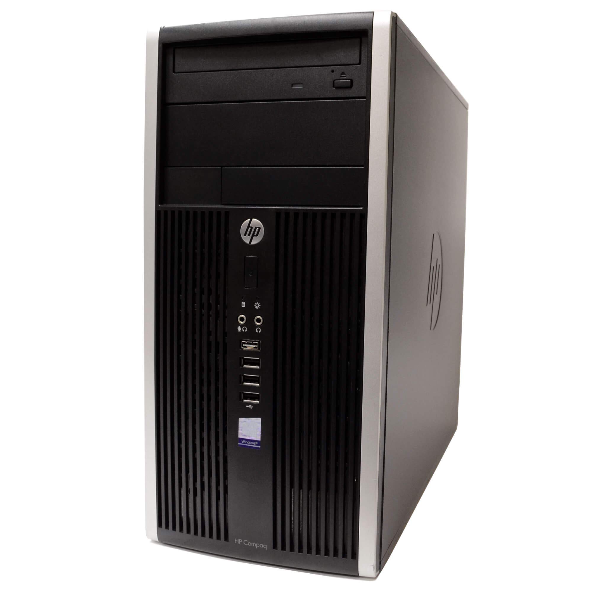 HP 6200 Desktop Tower Computer, Intel Core i7 Quad Core, 8GB RAM, 240GB Solid State Drive, DVD, Wi-Fi, Windows 10 Pro, Periphio Wireless Keyboard and Mouse (Renewed)