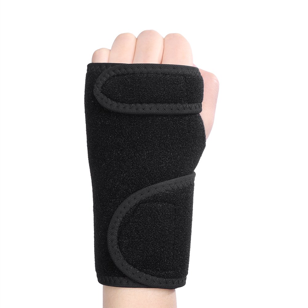 1PC Left/Right Wrist Support Adjustable Breathable Wrist Braces Breathable Wrist Strap for Wrist Injuries Joint Pain(Left Hand)