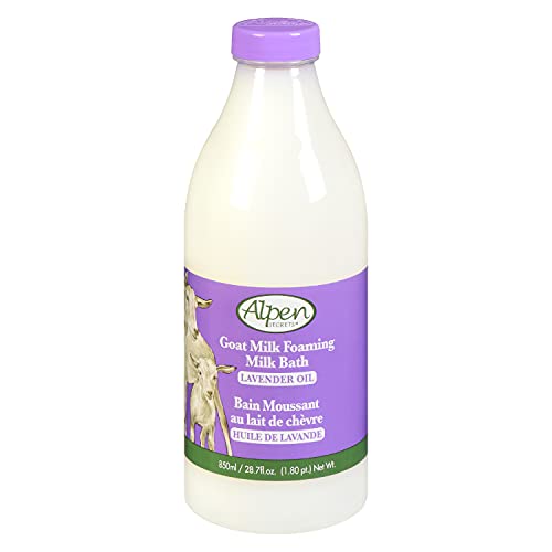Alpen Secrets Goat Foaming Milk Bath with Lavender Oil, 28.7 Fl Oz (Pack of 2)
