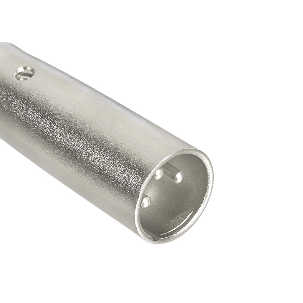Amazon Basics XLR Male to 1/4 Inch TRS Adapter, silver