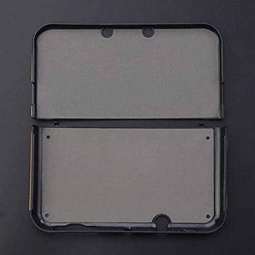 Aluminium Alloy Protective Case Front Back Faceplate Plates Top & Bottom Battery Housing Shell Case Cover Shockproof Hard Shell Skin for New 3DS XL LL Console 2015 - Silver