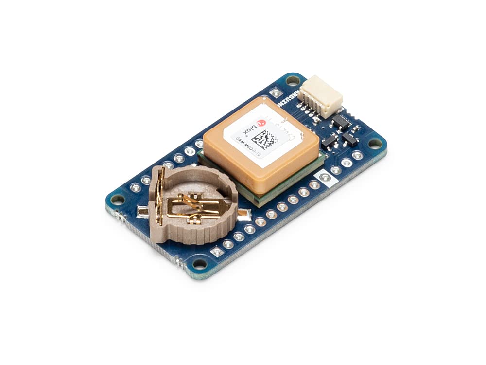 Arduino MKR GPS Shield [ASX00017] - High-Performance GNSS Module MKR Boards, Featuring u-blox SAM-M8Q, Multi-Constellation Support (GPS, GLONASS, Galileo), and Plug 'n' Play Functionality.