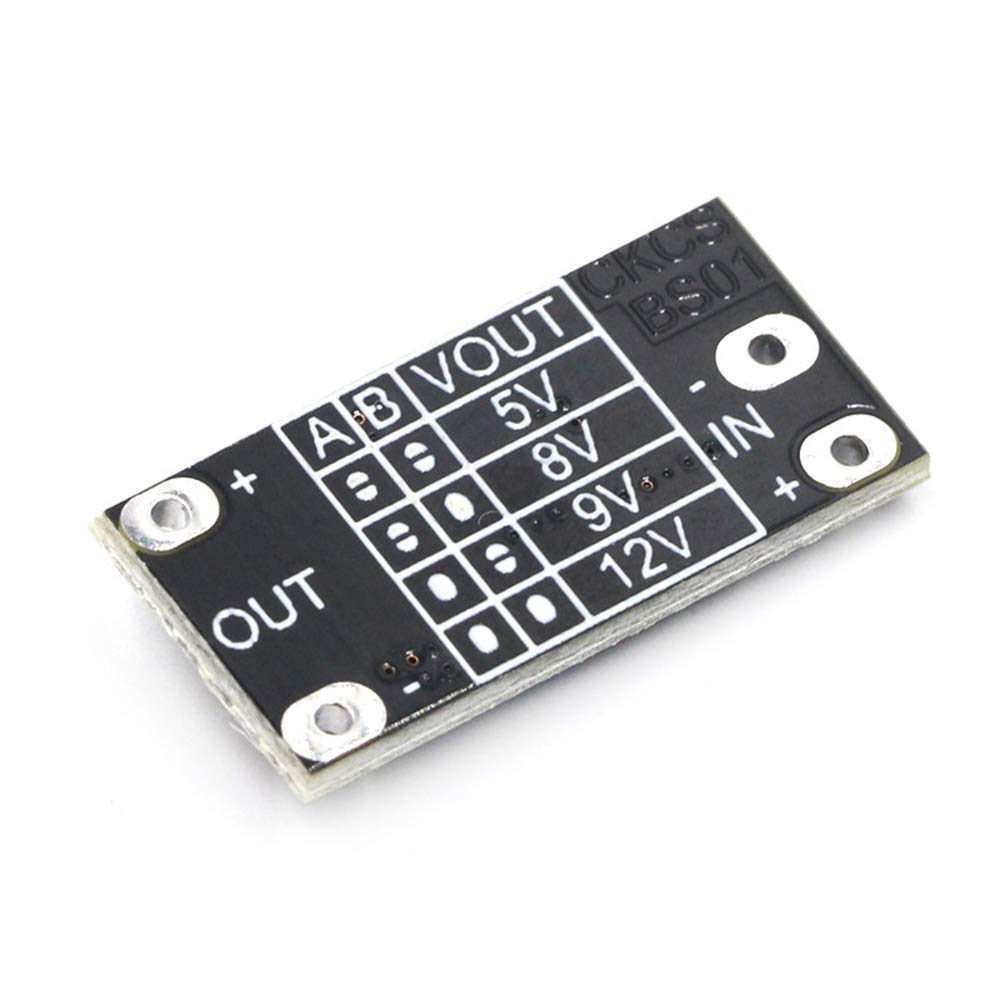 DAOKI 5PCS Mini DC-DC Boost Converter Module 3V 3.2V 3.3V 3.7V 5V 9V to 12V Step-Up Voltage Regulator Power Supply Module with 24AWG Cable