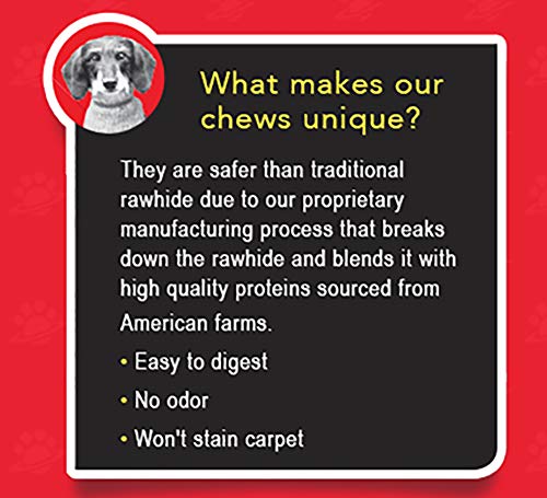 ETTA SAYS! Premium Crunchy Dog Chews Variety Pack of 12 – Made from USA Sourced Rawhide, Grain-Free, Easy to Digest, Low Odor, Won’t Stain Carpet