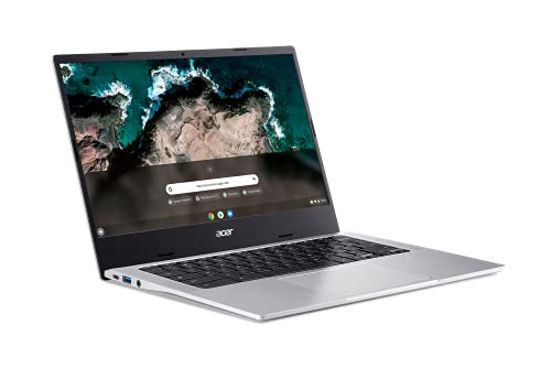 Acer Chromebook 514 Laptop | 14" FHD Touch | MediaTek Kompanio 828 Octa-Core Processor | 8GB RAM | 64GB eMMC | Wi-Fi 6 | Backlit KB | Chrome OS | Up to 15 Hours Battery Life | CB514-2HT-K0FZ, Silver