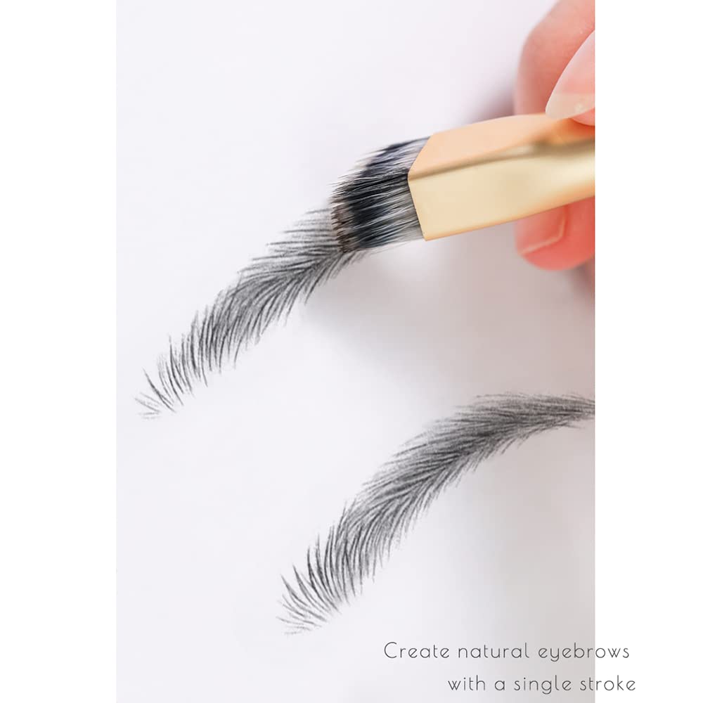 3Pcs Multi-Function Eyebrow Brush,Eyebrow Brush,Three-Dimensional Concealer Makeup Brush,Professional Eyebrow Brush,Eye Brow Concealer Contour Brush,Brow Makeup Brush Ultra Thin for Women and Girls