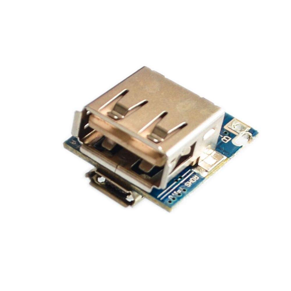 DAOKI 10Pcs 5V Battery Charging Protection Board 1A Boost Step Up Power Supply Module 134N3P Lithium Battery Li-ion Charger Board for DIY LED Display USB and Micro Port