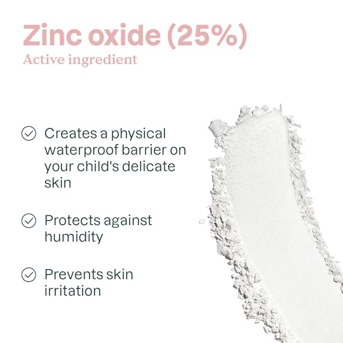 ATTITUDE Diaper Cream with Zinc & Oatmeal for Baby with Sensitive Skin, Plant and Mineral Based, Dermatologically Tested, Vegan, Unscented, 2.6 Oz