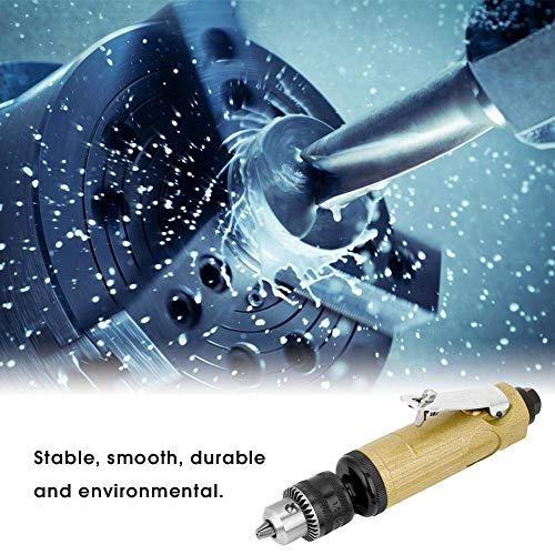 3/8" High Speed Straight Pneumatic Drill Set Power Reversible Air Drilling Tool with Adjustable Inlet Valve 22000rpm