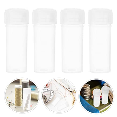 50Pcs Sewing Needles Storage Tube Transparent Plastic Needle Storage Container Embroidery Sewing Needle Case Toothpick Holder for DIY Craft Needlework Tool