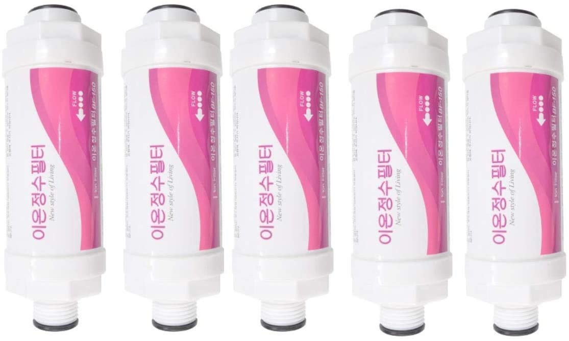 5pc Bidet Ion Resin Filter Replacement Set 15mm for Cuckoo Bidet CBT-BS1021W/CBT-B1021RDW/CBT-A1021W/CBT-1001DW/CBT-1000W/CBT-1000G Bidet Toilet Seats