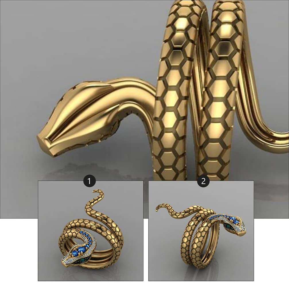 1pc Snake Ring Fashion Finger Decor Chic Finger Ring Finger Ring for Men Women Stylish Finger Ring Copper Ring Creative Finger Ring Unique Finger Ring Versatile Ring Finger Jewelry
