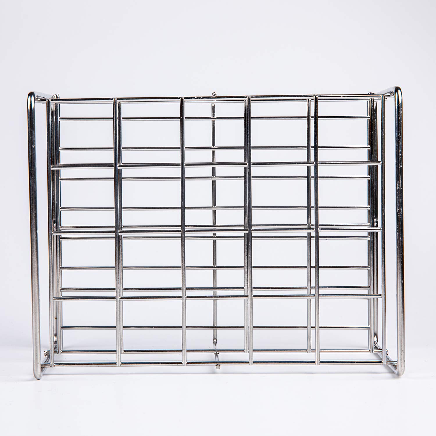 Adamas-Beta Stainless Steel Test Tube Rack,20 Place,5x4 Format,Wire Constructed,Outer Diameter Permitted of Tubes 29-31mm