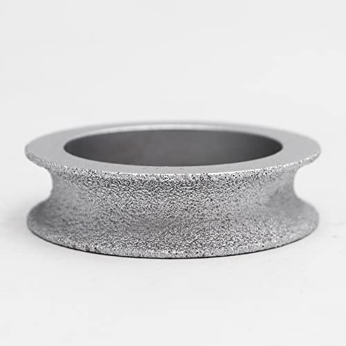 1pc Vacuum Brazed Diamond Grinding Disc of Half-Round Edge 75mm for Marble, Granite, Quartz, Ceramics,15MM