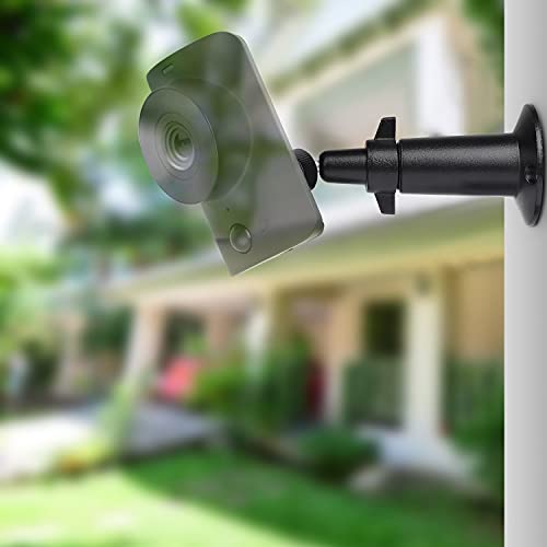 UYODM 2Pack Wall Mount Compatible with SimpliSafe SimpliCam 1080p Wired Indoor Home Security Camera, 360° Adjustable Aluminium Wall Mounting Bracket for SimpliSafe Indoor Cam,Patent Pending Black