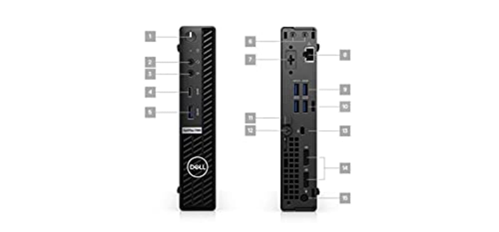 Dell Optiplex 7080 Micro Tower Desktop | Core i5-10500T - 256GB SSD Hard Drive - 8GB RAM | 6 cores @ 3.8 GHz Win 10 Pro Black