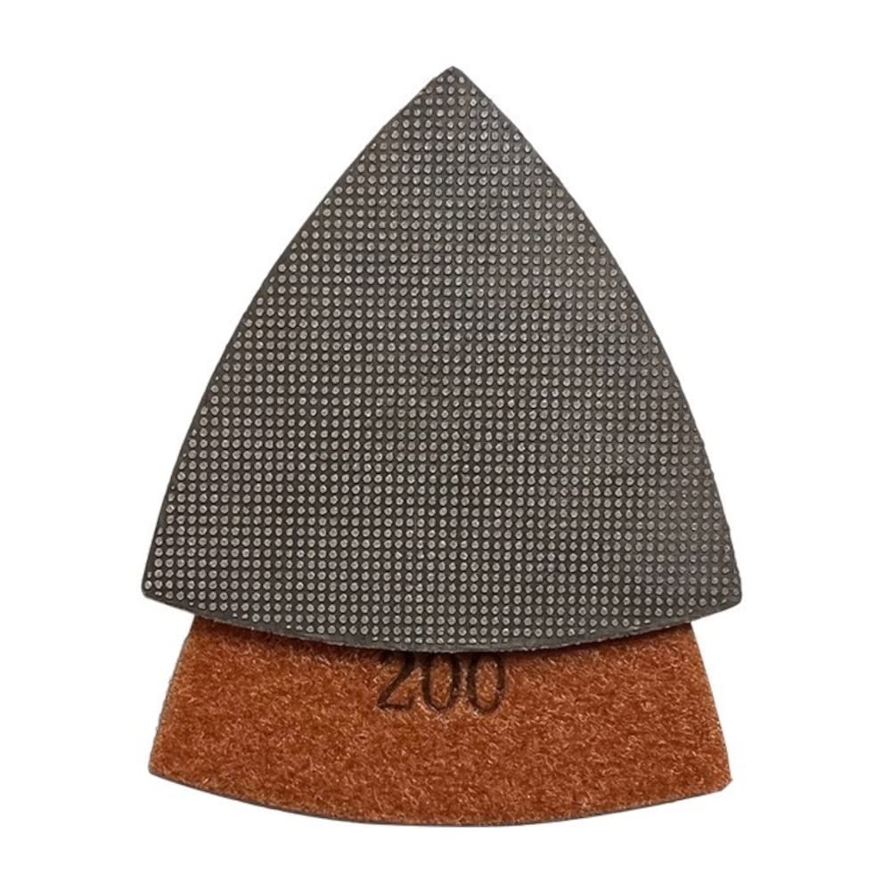 3" Triangular Diamond Grinding/Polishing Pads for Oscillating Tools, 30, 60, 120, 200, 400, 800, 1500, 3000 Grit