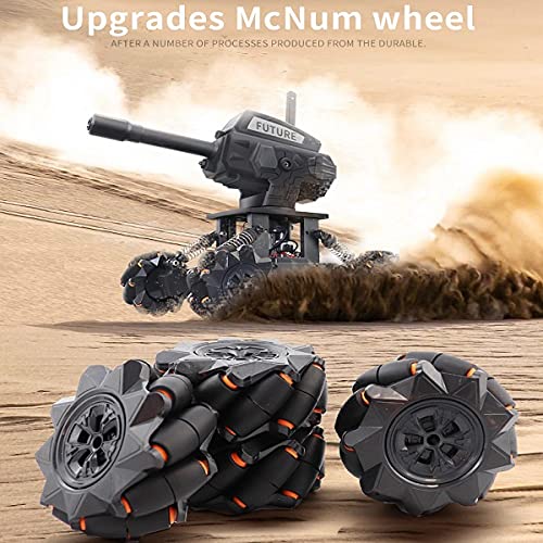 VANLINNY Robot Kits,360° Drifting RC Tank Toy,Science Projects for Ages 8-12,STEM Educational Kit for Beginner,10 mph Fast DIY Remote Control Car,Programmable/Rechargeable, for Birthday.
