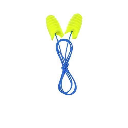 3M Ear Plugs, 200/Box, E-A-Rsoft Grippers 312-6001, Corded, Disposable, Foam, NRR 31, Drilling, Grinding, Machining, Sawing, Sanding, Welding, For Larger Ear Canals, 1/Poly Bag, Blue