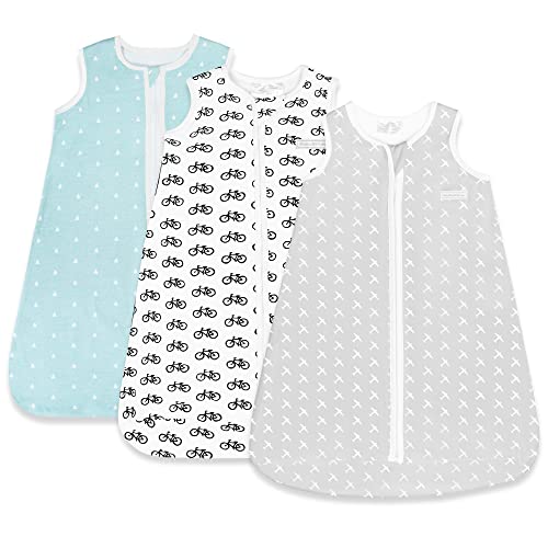 Baby Sleeping Bag Sack – Infant Sleeping Bags 6-12 Months – Pure Cotton Wearable Blanket Baby Sleep Bag – Unisex Zip Up Baby Bag for Sleeping and Diaper Changing – Breathable Bag Sleepers for Babies