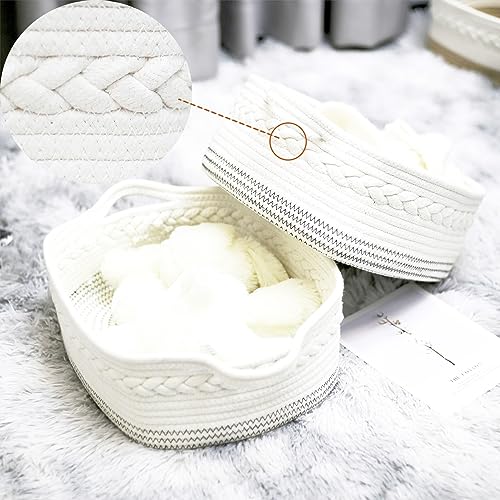 2 Pack 15 "X10 "X9" large Light Grey baskets and 2 Pack 13.5 "X11 "X5" small White baskets