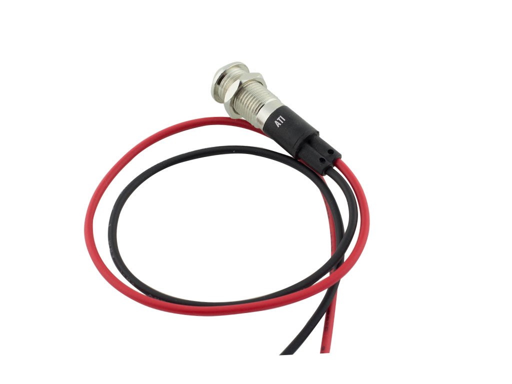 Alpinetech PL8B 8mm 5/16" Green 120V AC/DC LED Metal Signal Indicator Pilot Dash Light (Green)