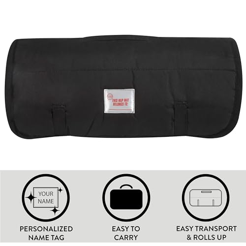 Idea Nuova Marvel Spiderman Super Soft Toddler Quilted Nap Mat with Built in Pillow, 26"x46", Multicolor