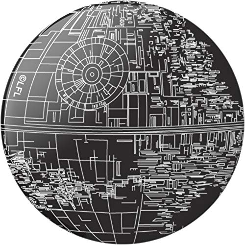 PopSockets Phone Grip with Expanding Kickstand, PopSockets for Phone - Star Wars - Death Star Alum