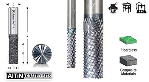 Amana Tool - 48050-B High Performance Solid Carbide Fiberglass & Composite Cutting 1/8 D