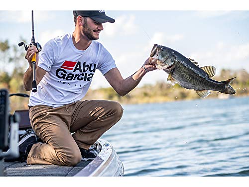 Abu Garcia 7β Jordan Lee Fishing Rod and Reel Baitcast Combo, 5 +1 Ball Bearings with Lightweight Graphite Frame & Sideplates, Durable Construction,Yellow/Grey