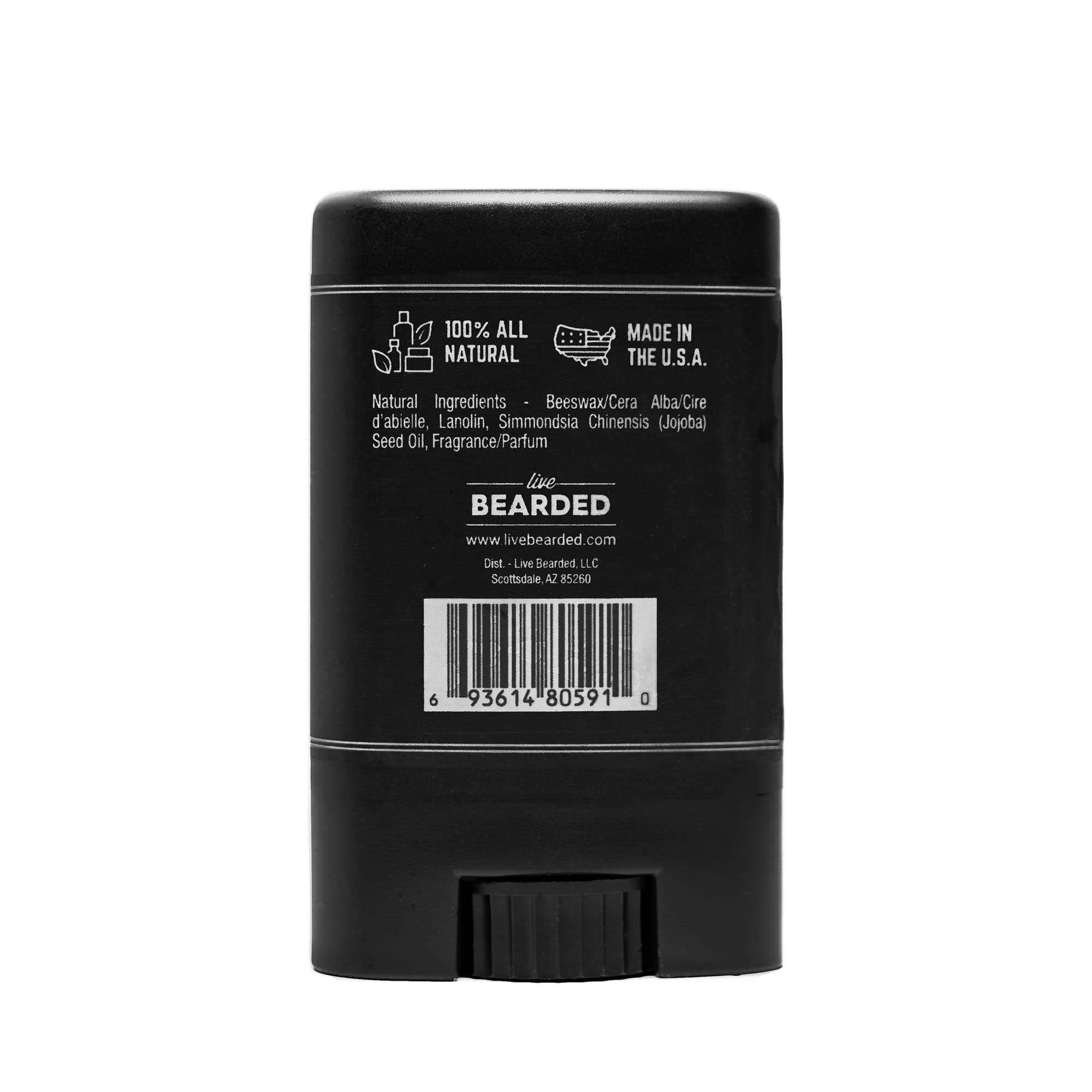 Live Bearded Mustache Wax Stick, 0.35 oz - Made in the USA with All-Natural Ingredients - Medium Hold Stache and Beard Styling for Men | Canyon Scent - Juniper, Cypress, Fir Needle