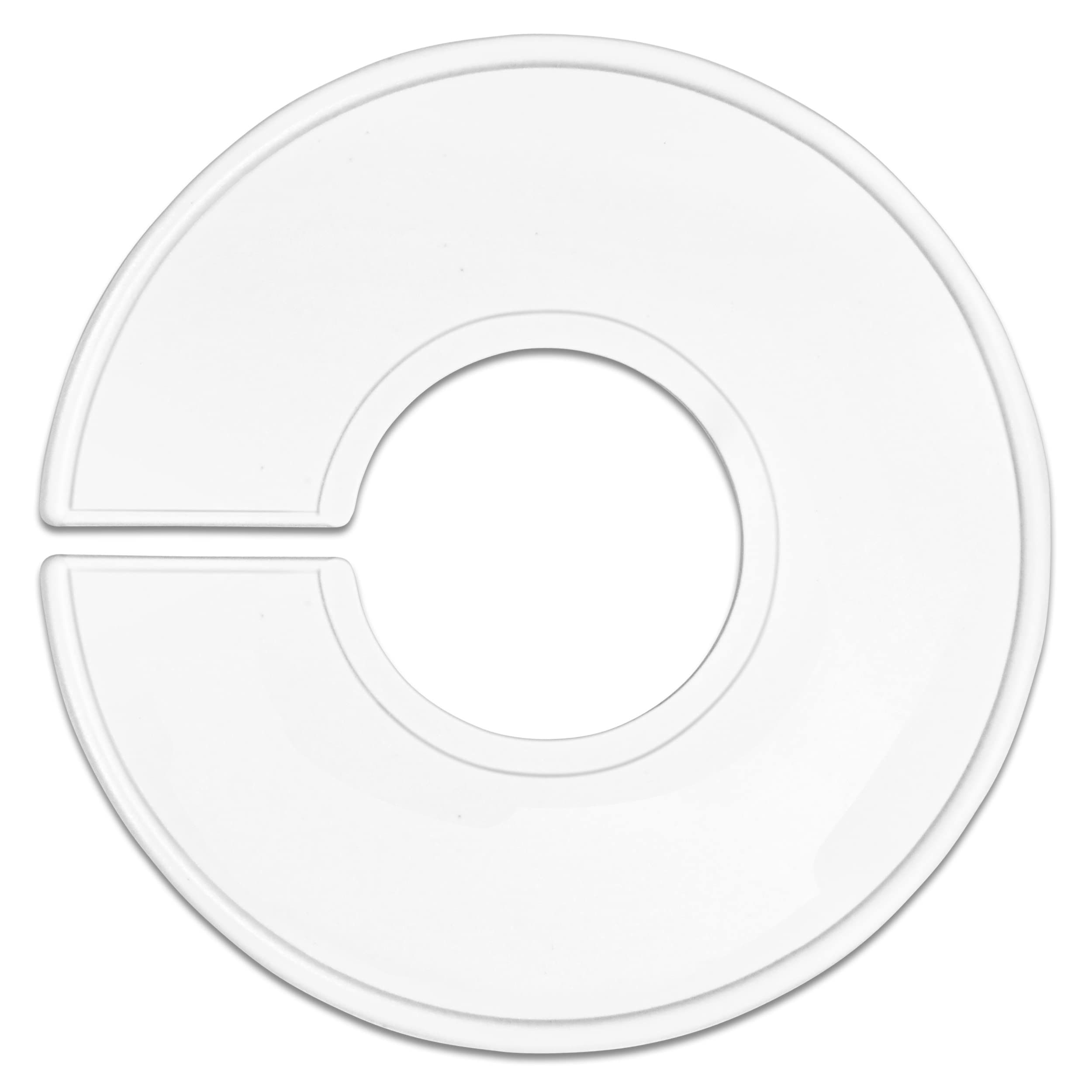 AMT 40 Pack Closet Dividers, Clothing Dividers, Round Clothes Size Dividers for Closets with Double Ended Marker Pen (Blank) (40 Pack - White)