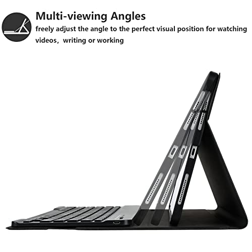 FUWANG iPad Pro 11 inch Case with Keyboard, iPad Air 5th/4th Generation Case with Keyboard, Detachable Keyboard with Pencil Holder Cover for iPad 11" (4th/3rd/2nd/1st Gen) Black 11 Keyboard