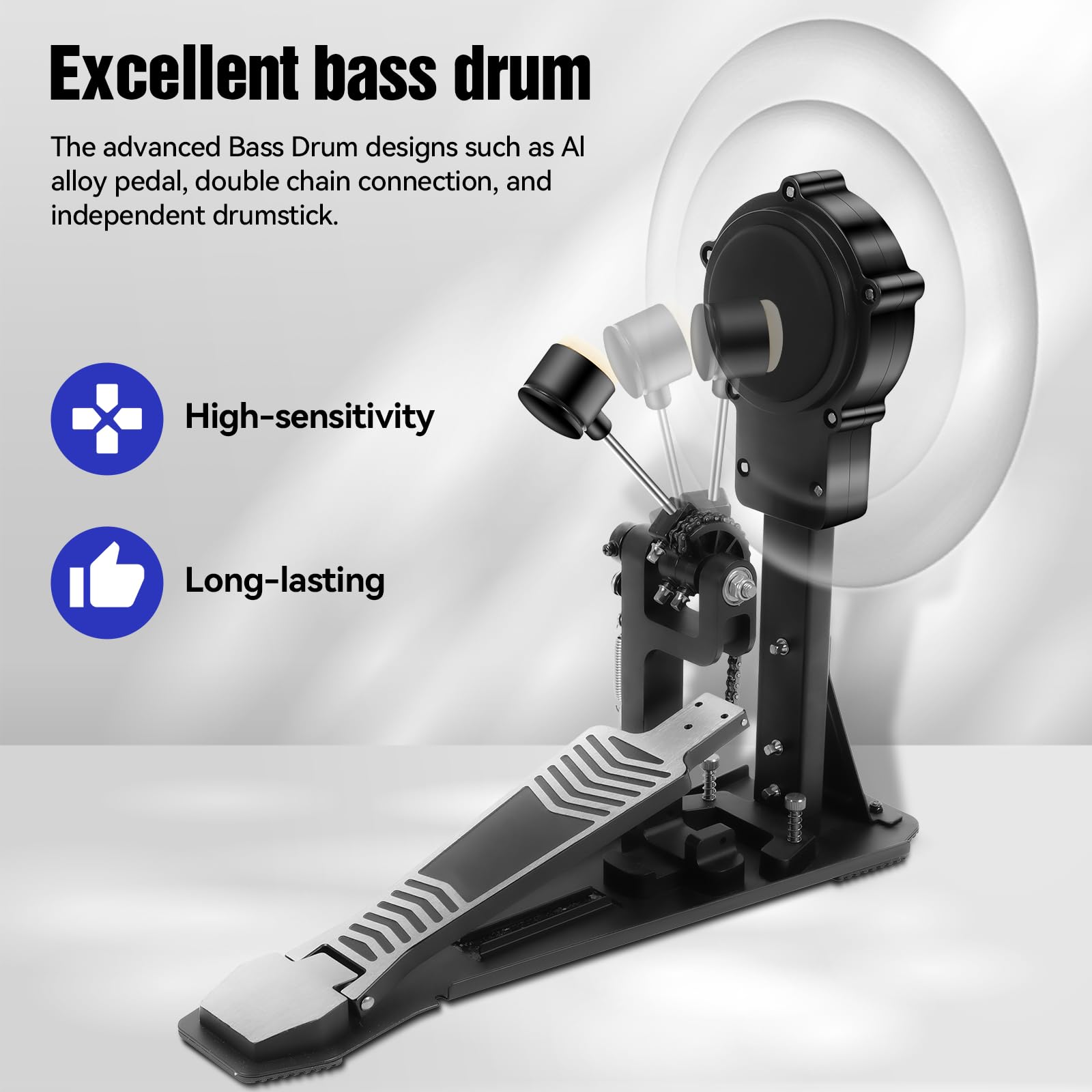 Asmuse Electronic Drum Set Kit for Adults Beginners with 8 inch Mesh Snare Electric Drum Set with Rim Shot and Cymbal Choke Function,USB MIDI Supported,2 Pairs of Drum Sticks &Headphone Set Included