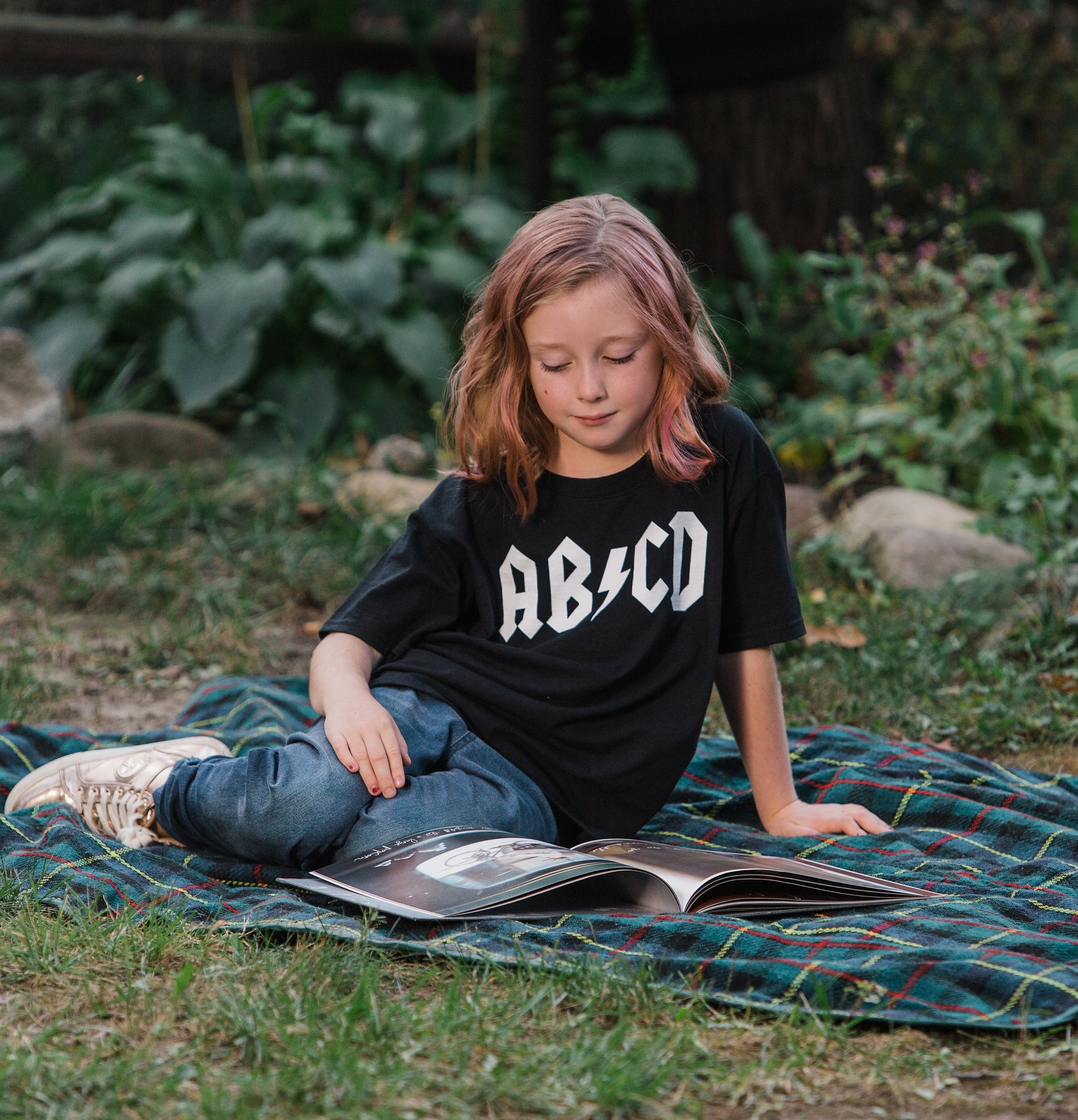 Ann Arbor T-shirt Co. Little Boys' AB/CD | Funny Kid's Rock and Roll Humor Tee-3T Black