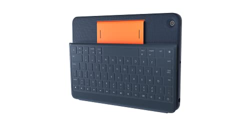 Logitech Rugged Combo 3 iPad Keyboard Case with Smart Connector for iPad (7th, 8th and 9th Generation) for Education - Classic Blue