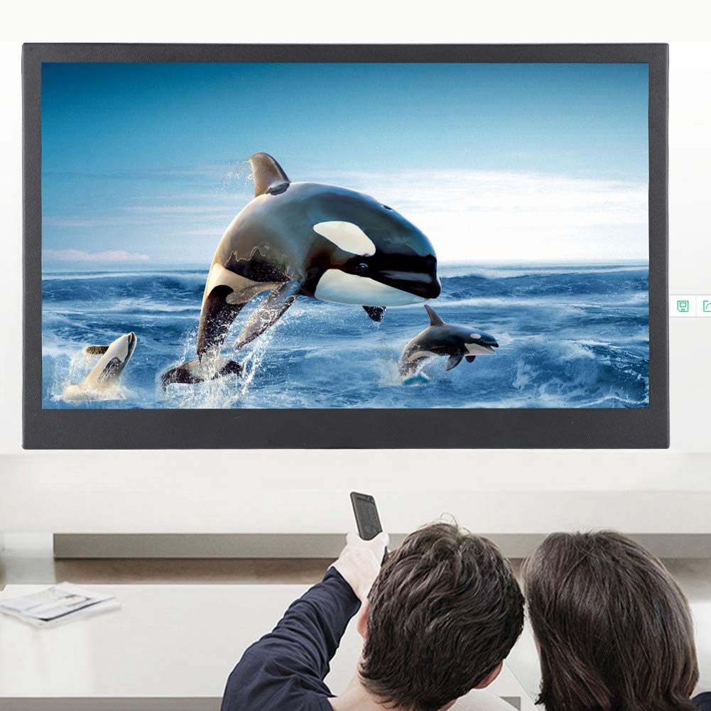 ASHATA Portable Monitor, 13.3 inch 1920x1080 FHD HDR Display with Bracket, Gaming Monitor for PS3 Switch/for 360, Micro and 3.5mm Port, DC 12V or Micro USB 5V Power