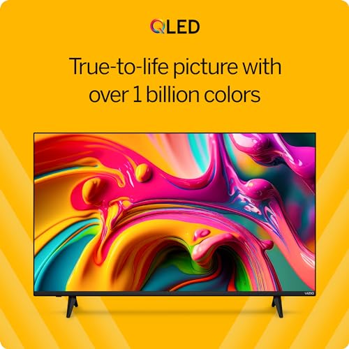 VIZIO 55-Inch M-Series 4K QLED HDR Smart TV with Voice Remote, Dolby Vision, HDR10+, Alexa Compatibility, VRR with AMD FreeSync, M55Q6-J01, 2022 Model